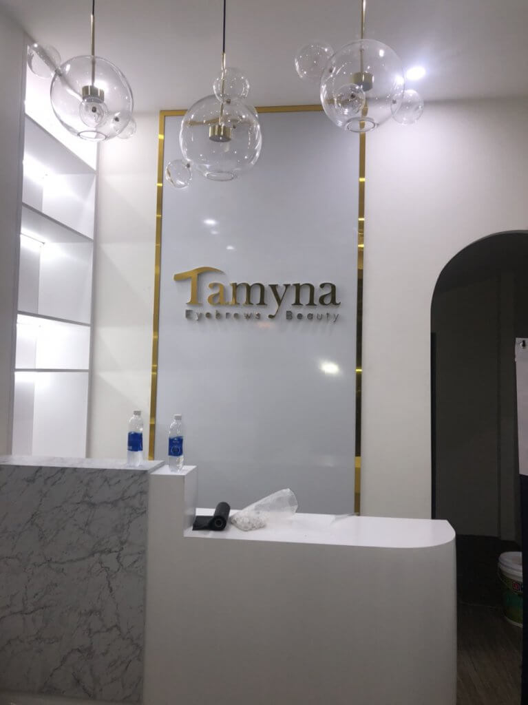 Các bước làm logo backdrop lễ tân | Đức Kiên AD